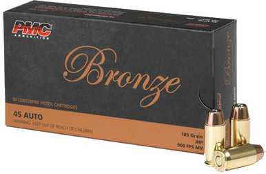 PMC .45 ACP/Auto 45B Bronze Jacketed Hollow Point JHP 185 Grain ...