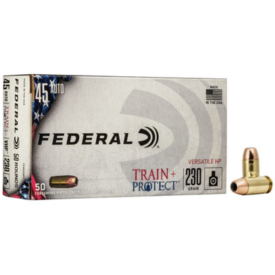 Federal .45 ACP/Auto TP45VHP1 Train & Protect Versatile Hollow Point ...