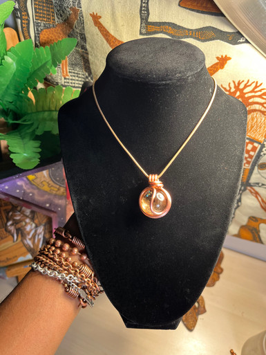 Handcrafted Smoky Quartz Copper Wrapped Necklace – Elegant Grounding ...
