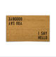 Hello, Goodbye Beatles Door Mat - I Give Cool Gifts