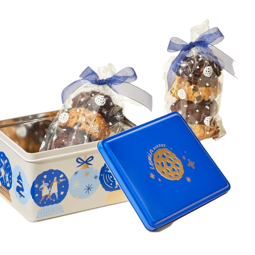 Levain Bakery Holiday Tin Cookie Bundle—A Festive, Limited Edition Tin ...