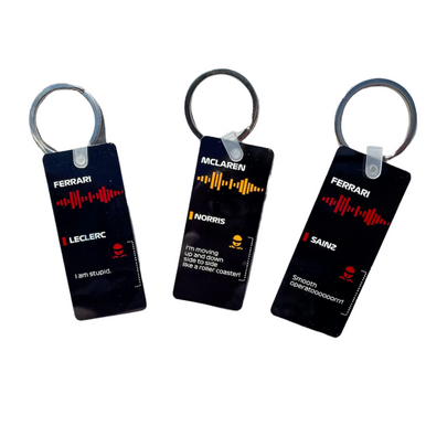 Formula 1 Radio Message Keychain—Your Favorite Driver, Your Favorite ...