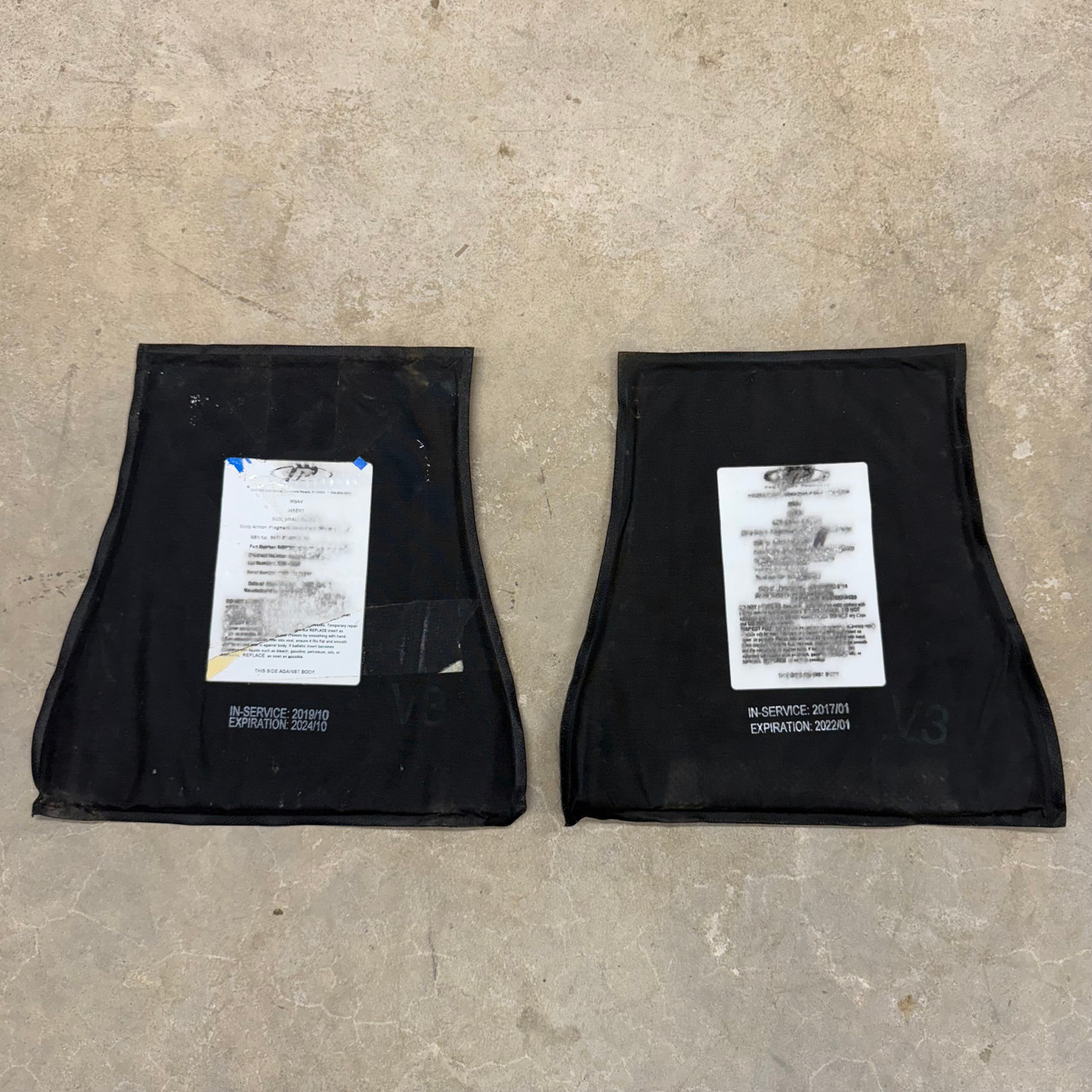 Surplus MBAV Body Armor Inserts