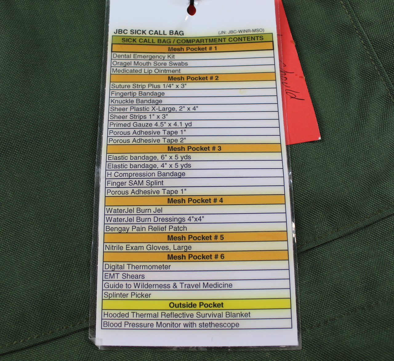 London Bridge Trading LBT-1486J Medical Sick Call Bag OD Green