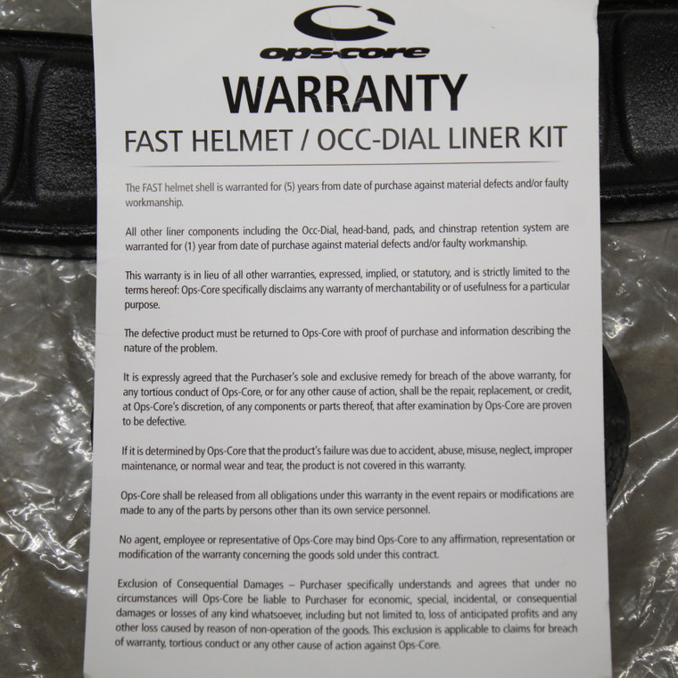 Ops-Core FAST Helmet Occ Dial Liner Pad Kit
