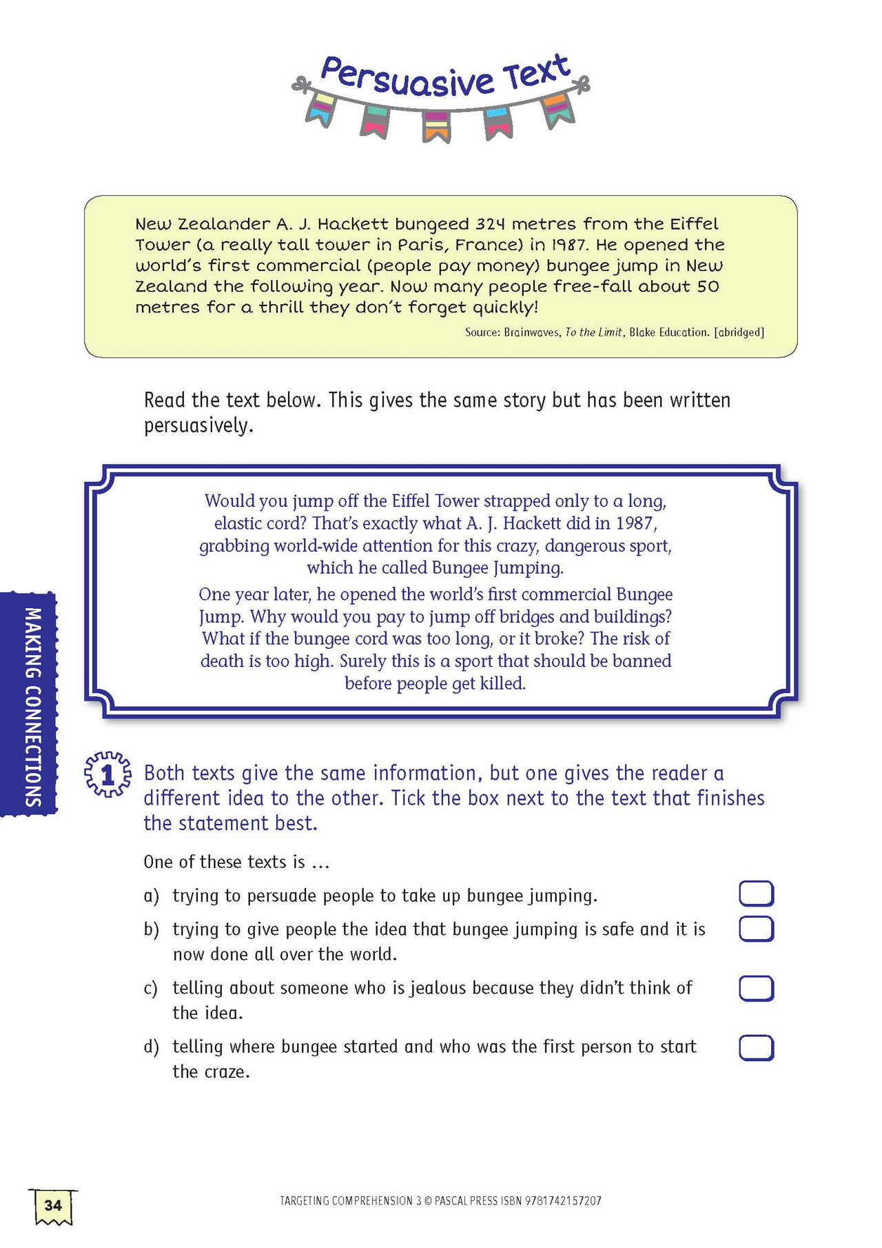 Targeting Comprehension Activity Book Year 3