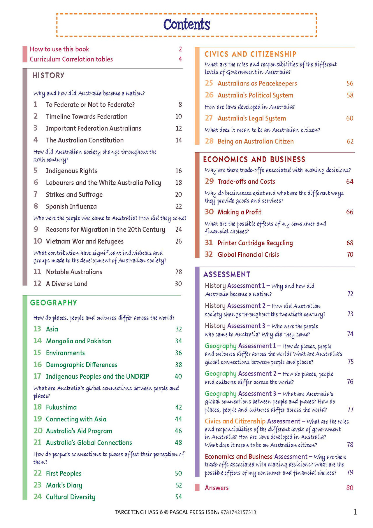 Targeting HASS Activity Book Year 6