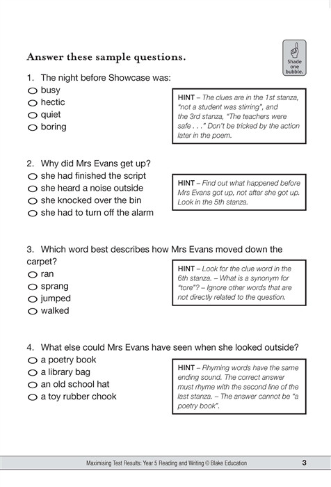 Maximising Test Results - NAPLAN*-style Year 5 Literacy: Reading ...