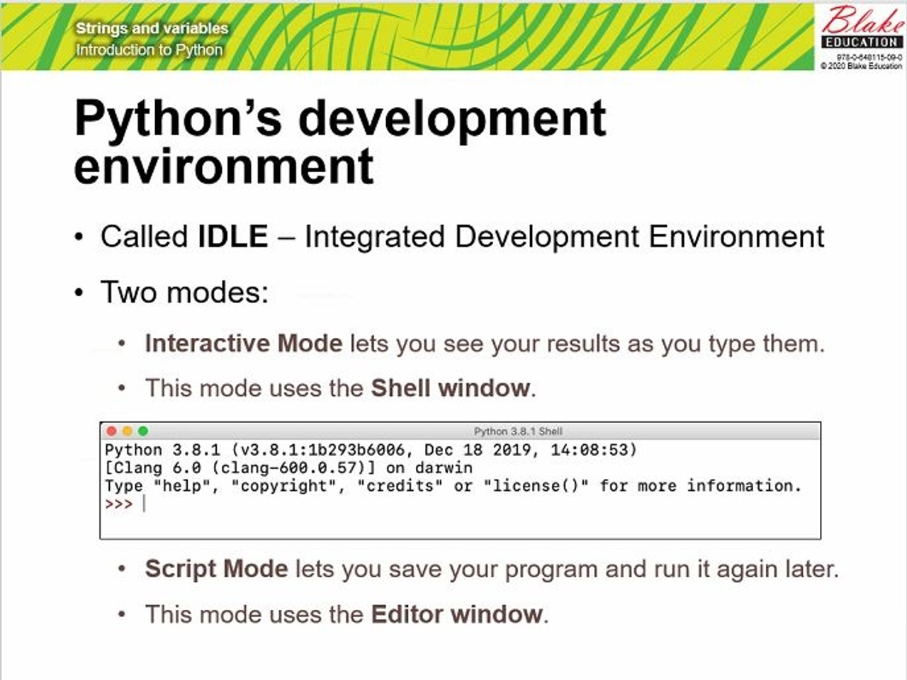 PDF - Introduction to Python | Blake Education