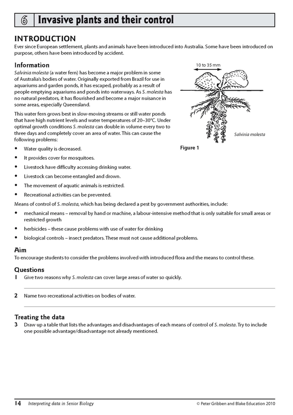 Instant Lessons - Interpreting Data in Senior Biology | Blake Education