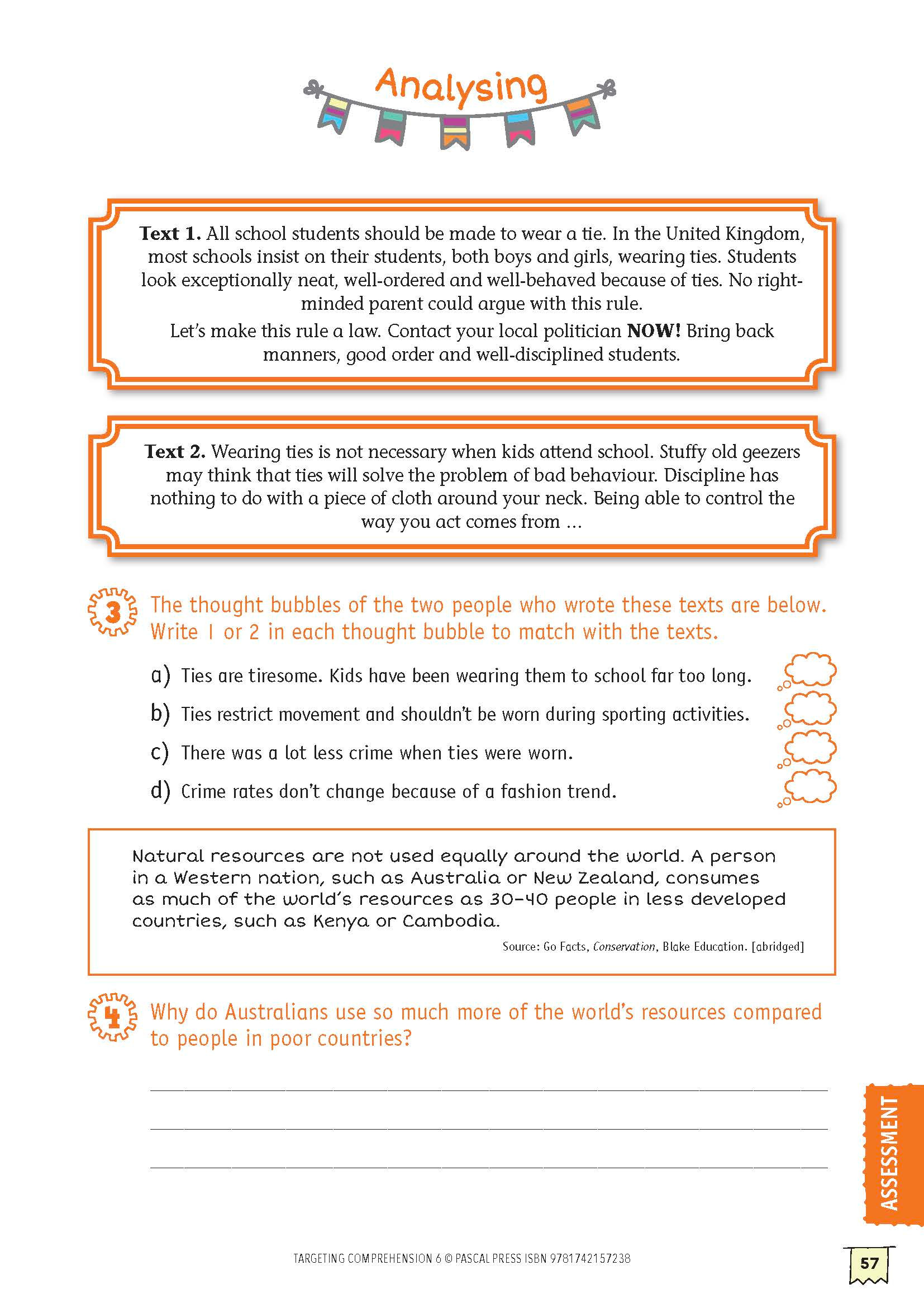 Targeting Comprehension Activity Book Year 6