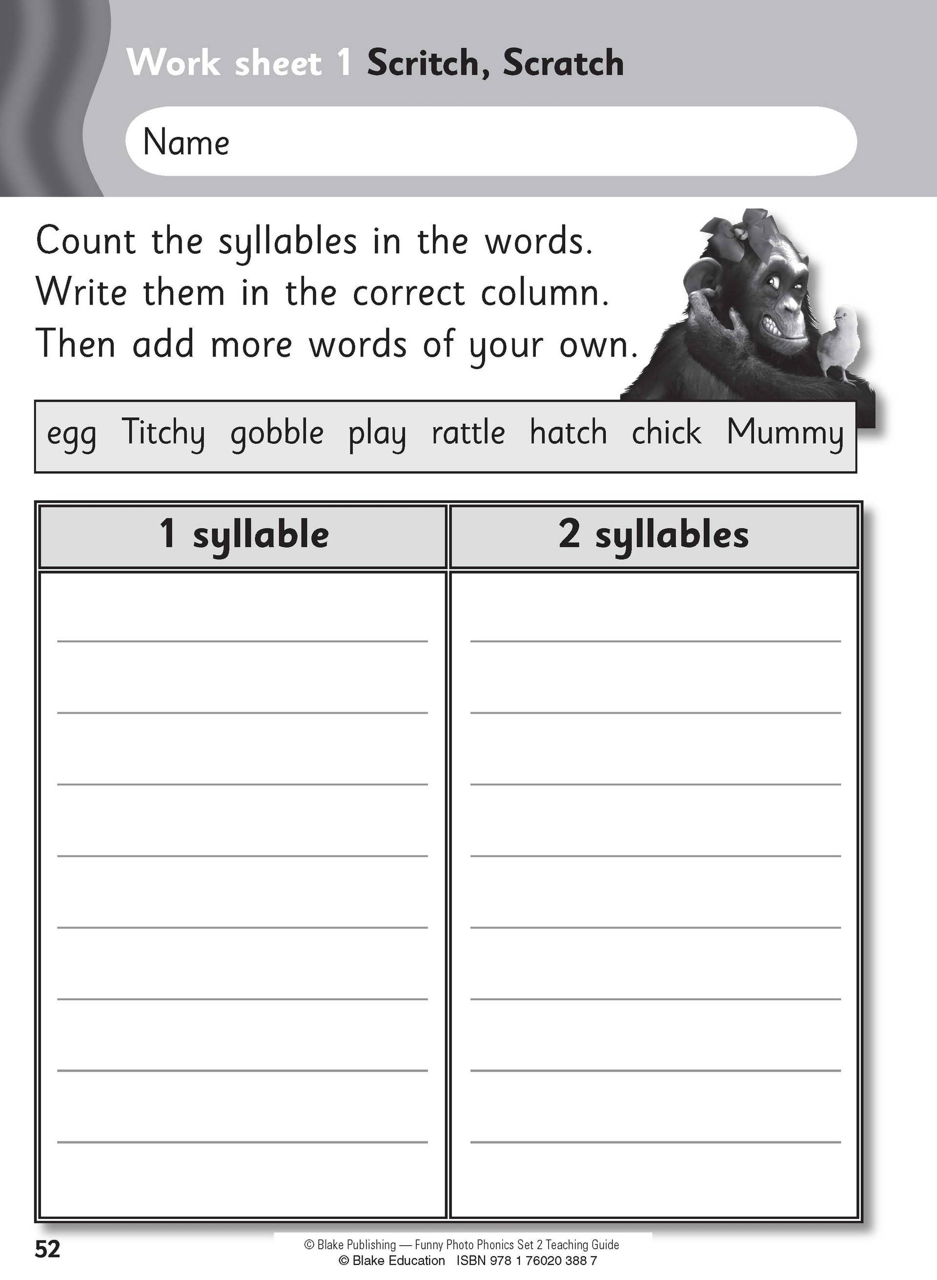 Funny Photo Phonics - Set 2 Blends - Teaching Guide - Blake Education