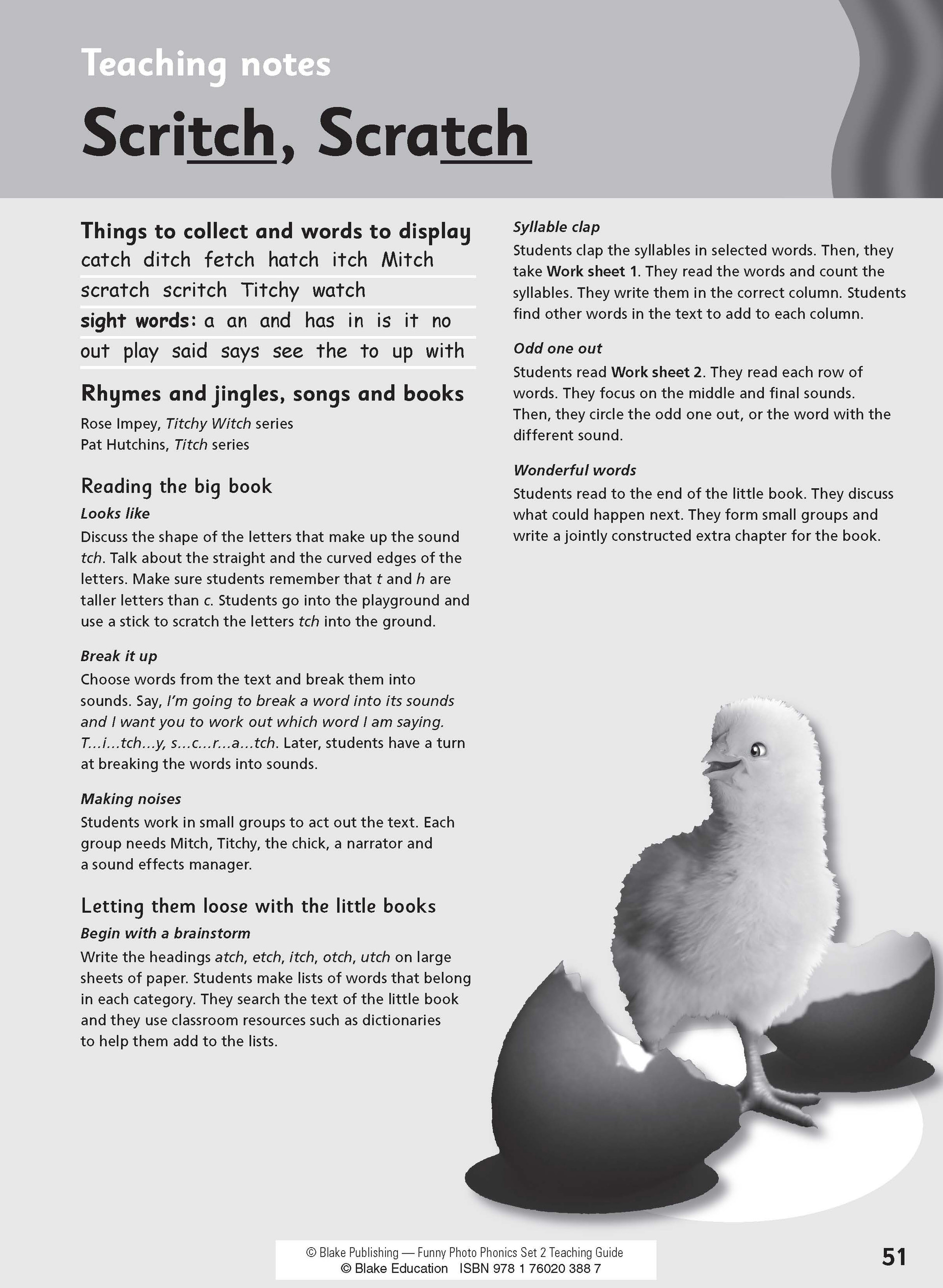 Funny Photo Phonics - Set 2 Blends - Teaching Guide - Blake Education