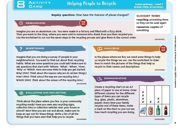 Australian Geography Centres Lower Primary | Blake Education