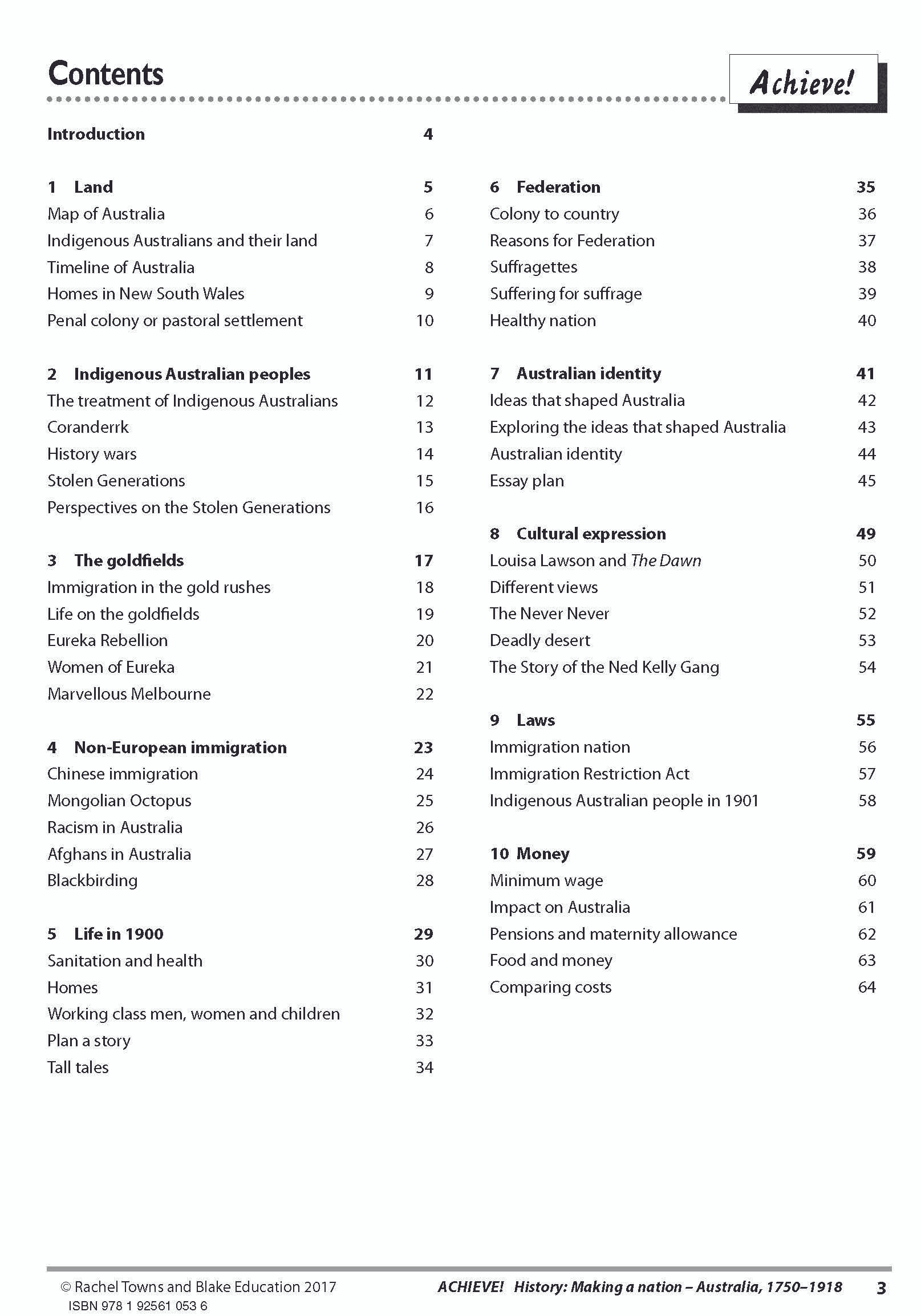 Achieve! History - Making a Nation - Australia | Blake Education