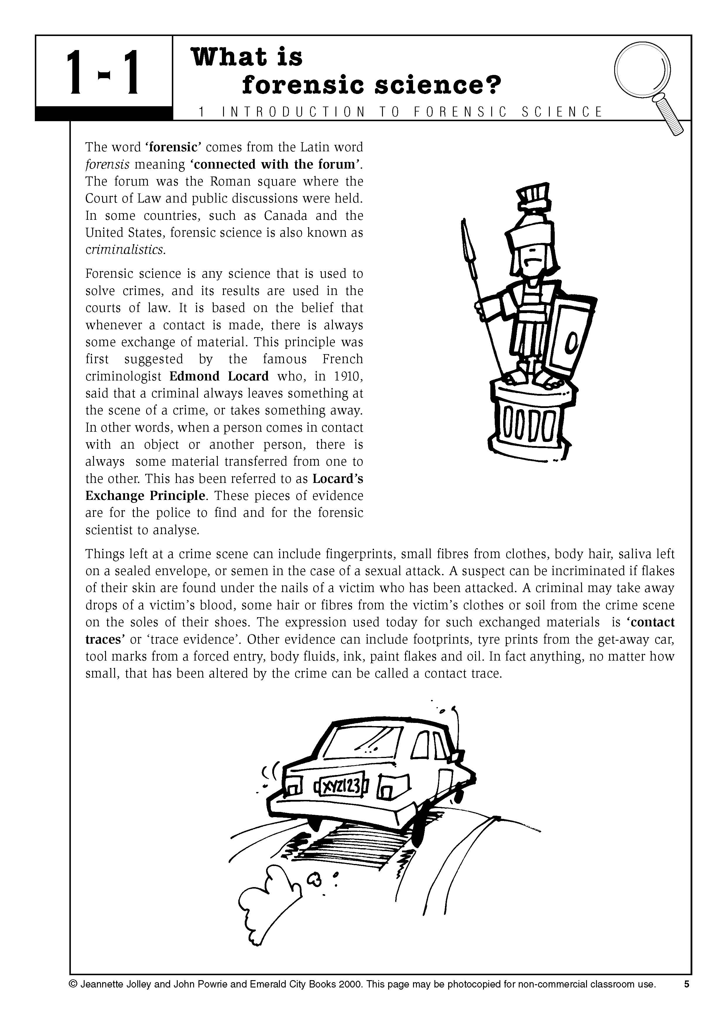 Forensic Science for High Schools - Book 1 | Blake Education