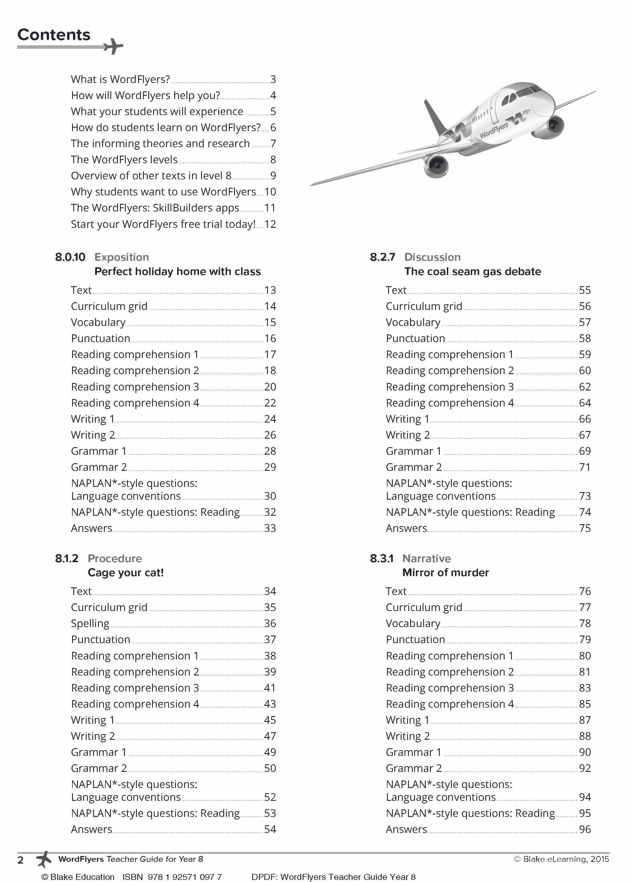 WordFlyers Teacher Guide - Year 8 | Blake Education