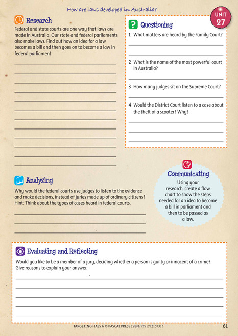 Targeting HASS Activity Book Year 6