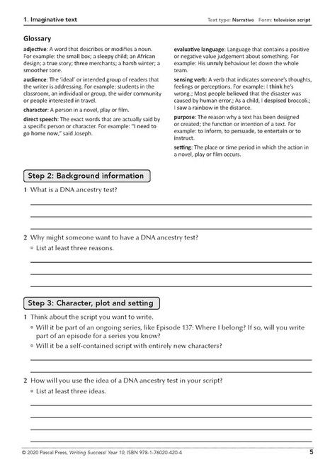 Writing Success! Year 10 Workbook