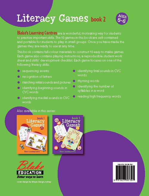 Blake's Learning Centres Literacy Games Book 2 | Blake Education