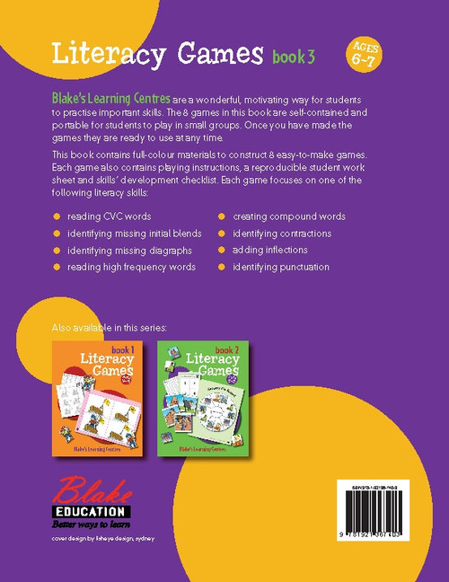 Blake's Learning Centres Literacy Games Book 3 | Blake Education