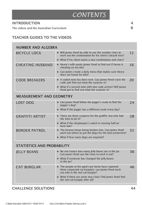 View & Do Maths Problem Solving Level 2 - Blake Education