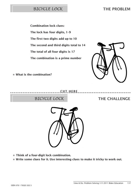 View & Do Maths Problem Solving Level 3 - Blake Education