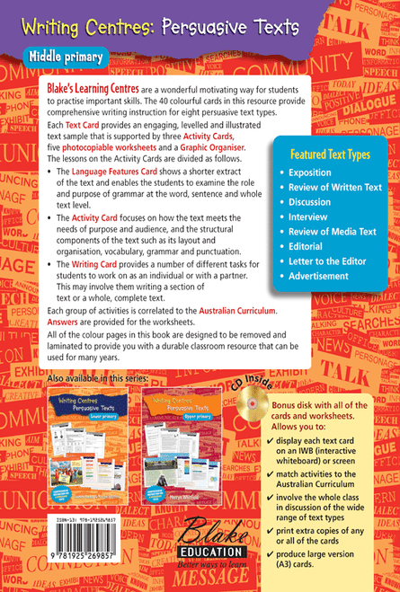 Blake's Learning Centres: Writing Persuasive Texts MP | Blake Education