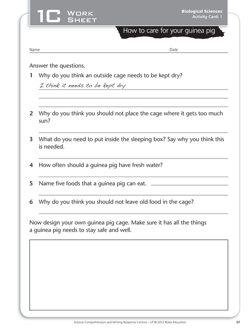 Blake's Learning Centres Science Comprehension & Writing LP | Blake ...