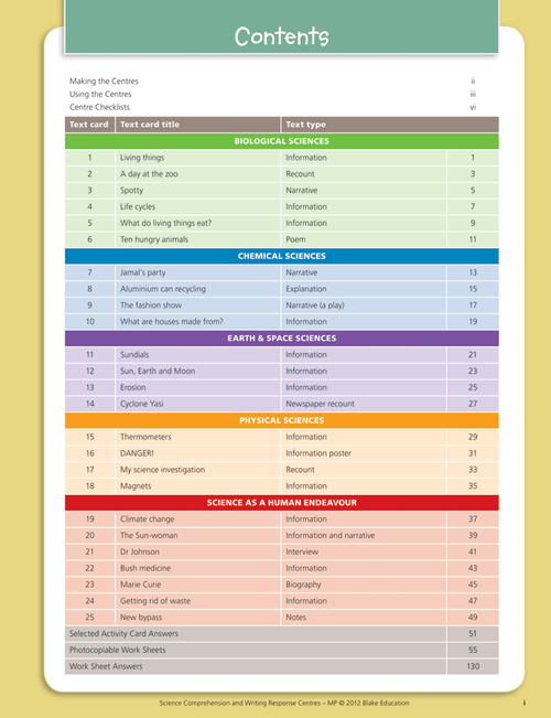 Blake's Learning Centres Science Comprehension & Writing MP | Blake ...