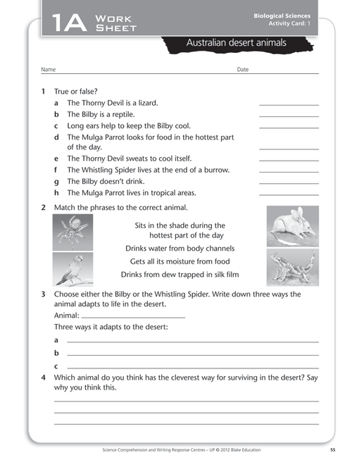 Blake's Learning Centres Science Comprehension & Writing UP | Blake ...