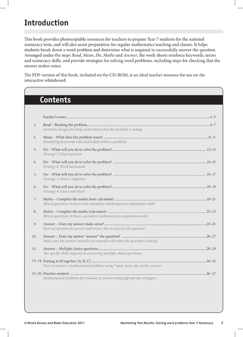 Maximising Test Results - Solving NAPLAN*-style word problems Year 7 ...