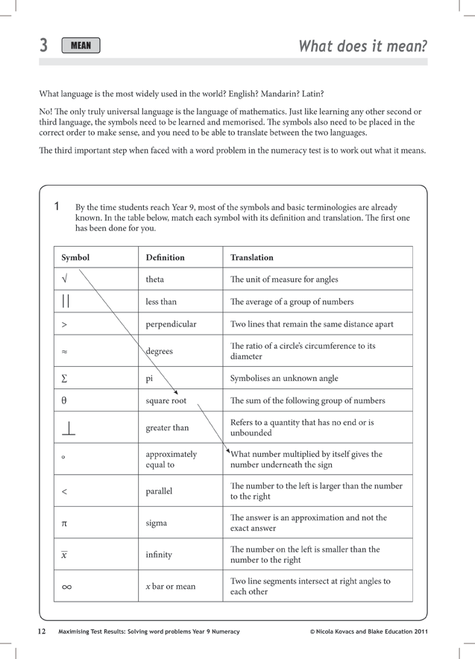 Maximising Test Results - Solving NAPLAN*-style word problems Year 9 ...