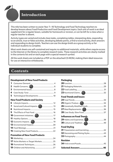 Instant Lessons - Food Technology - Food Production and Development ...