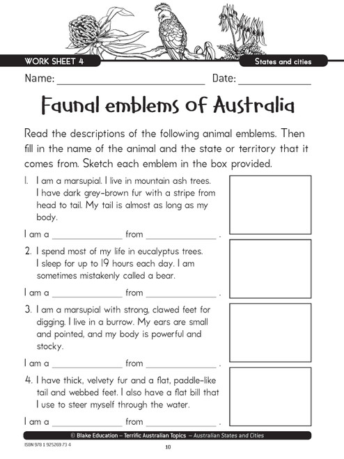 Terrific Australian Topics - Australian States and Cities - LP - Blake ...