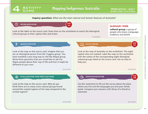 Australian Geography Centres Middle Primary | Blake Education