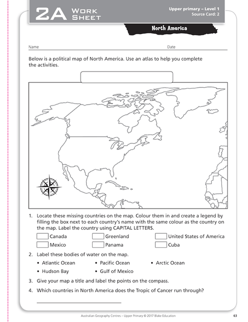 Australian Geography Centres Upper Primary | Blake Education