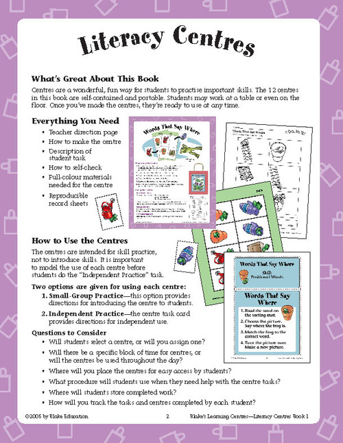 Blake's Learning Centres Literacy Book 1 | Blake Education