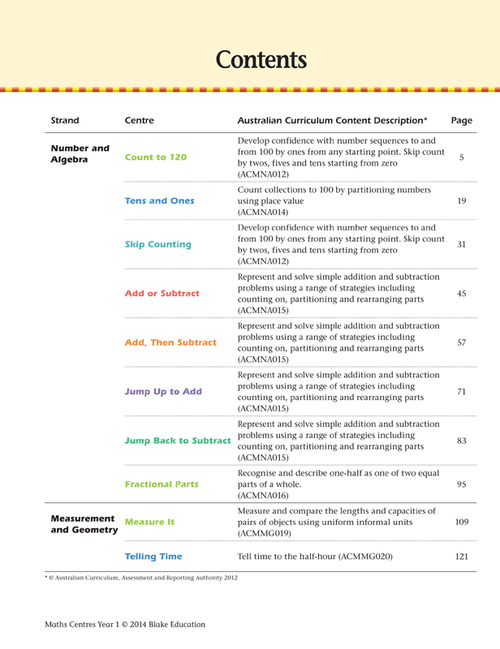 Blake's Learning Centres: Maths Yr 1 | Blake Education