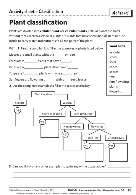 Achieve! Science Understanding - Biology for years 7-8 | Blake Education