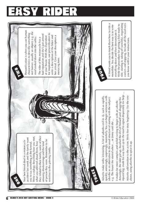 Blake's Red Hot Writing Ideas for Years 7 - 10 Book 3 | Blake Education
