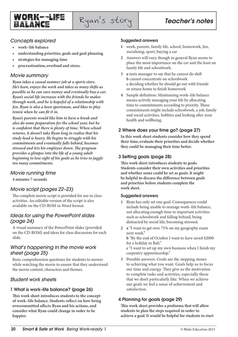 Smart & Safe at Work - Being Work-ready 1 | Blake Education