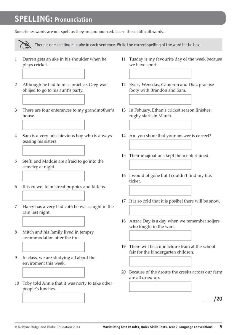 Maximising Test Results - NAPLAN*-style Literacy: Quick Skills Tests ...