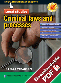 Interactive Instant Lessons Legal Studies - Criminal Laws and Processes ...