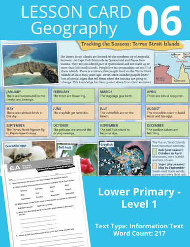 Blake's Compact Lesson Cards - Geography Lower Primary - Information ...