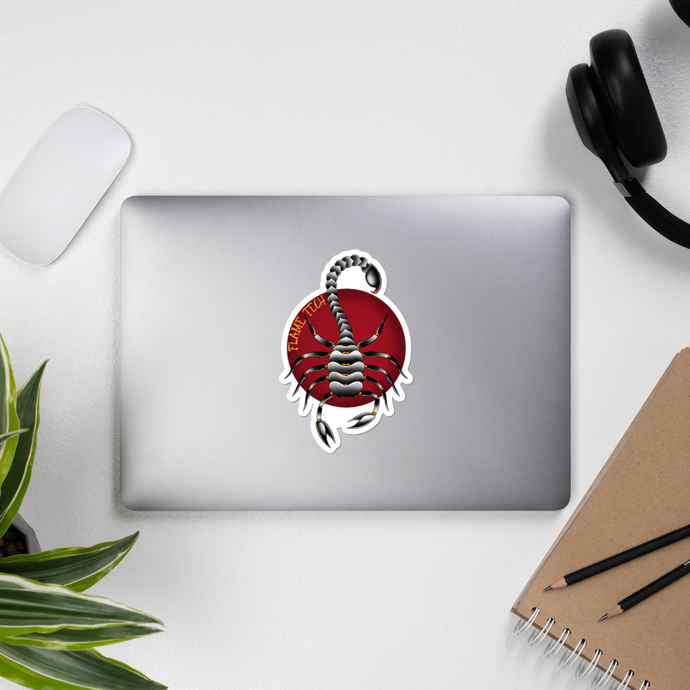 American Traditional Scorpion Sticker - Flame Tech Merchandise