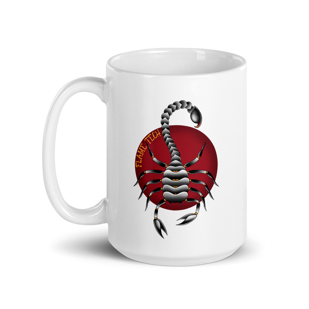 American Traditional Scorpion Mug - Flame Tech Merchandise