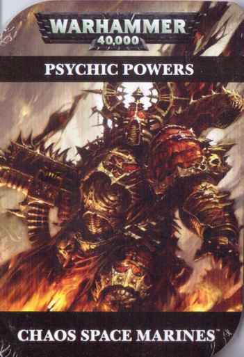 40k Chaos Space Marines Psychic Powers (6th) - Your Hobby Place