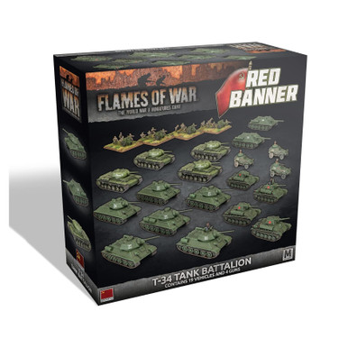 Flames of War Mid War Soviet Red Banner T-34 Tank Battalion (v4) - Your ...