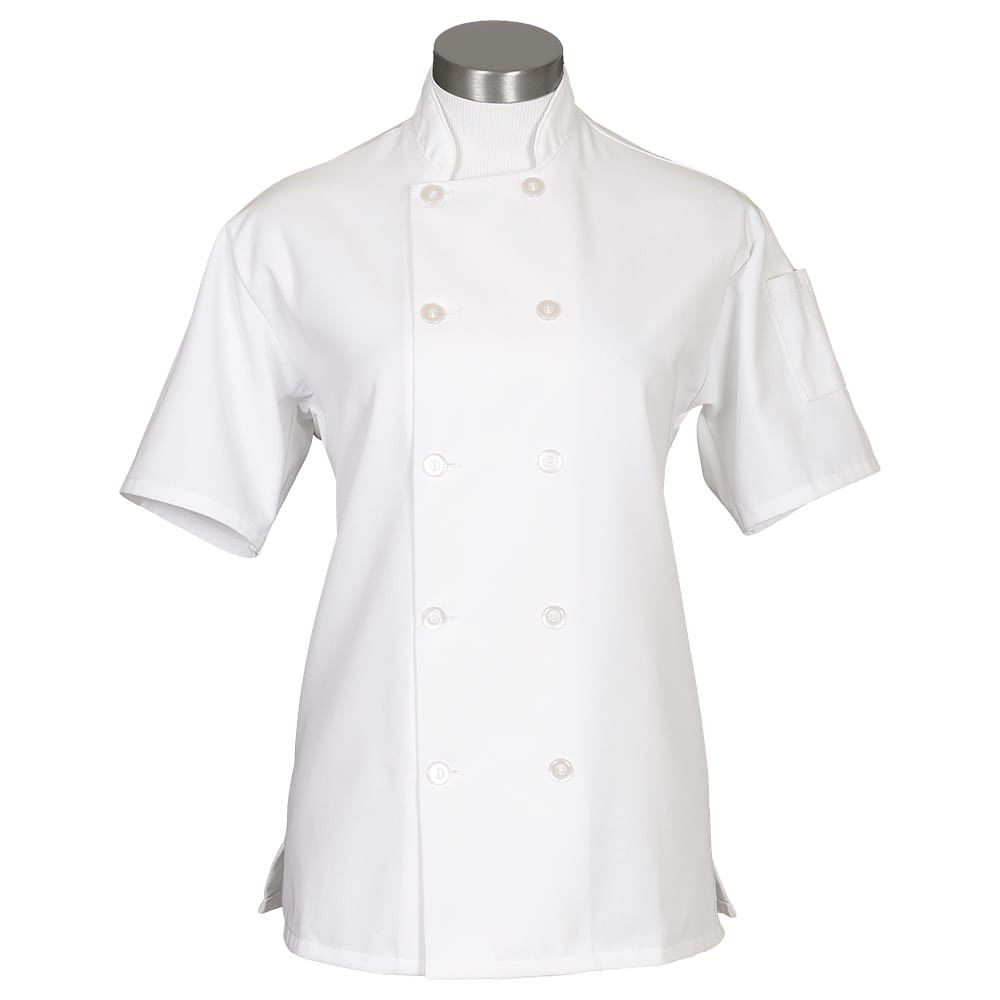 Fame C100P Women's Raspberry Chef Coat with Side Vents|Wholesale Chef ...